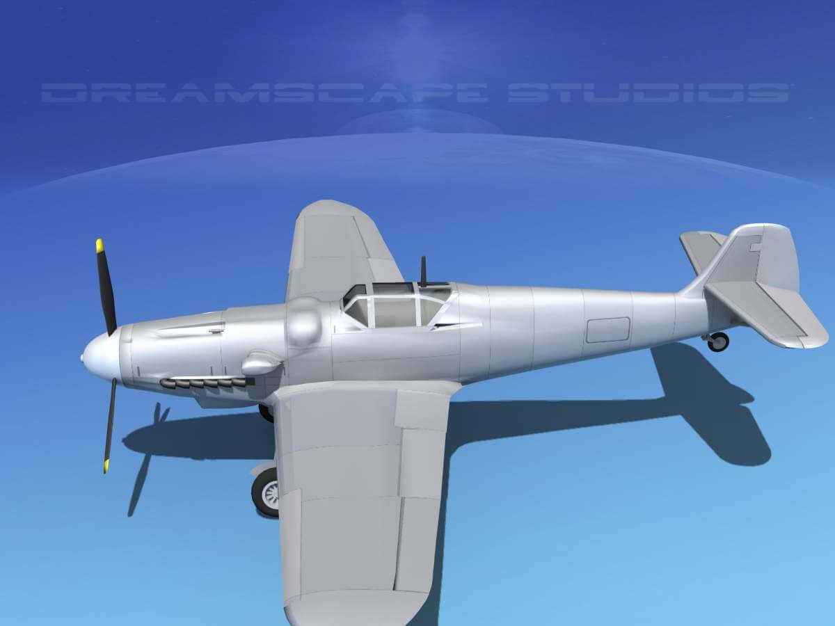 Messerschmidt Me-109 V00 3D Model by Dreamscape Studios