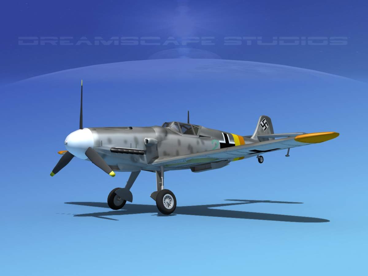 Messerschmidt Me-109 V01 3D Model by Dreamscape Studios