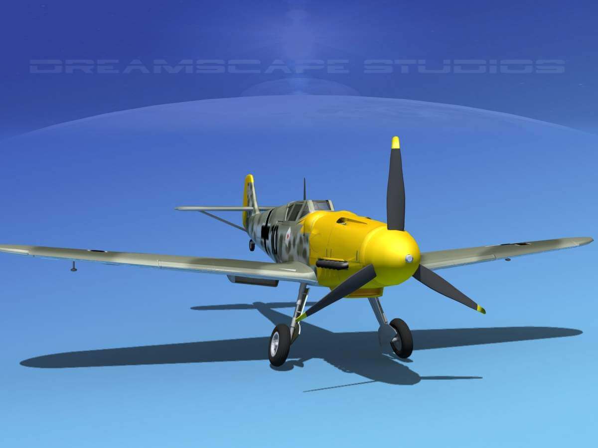 Messerschmidt Me-109 V03 3D Model by Dreamscape Studios