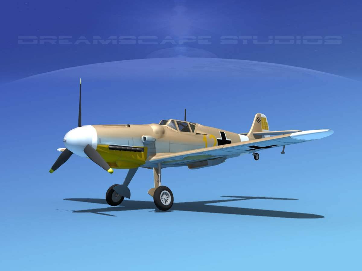 Messerschmidt Me-109 V04 3D Model by Dreamscape Studios