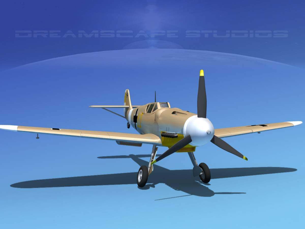 Messerschmidt Me-109 V04 3D Model by Dreamscape Studios