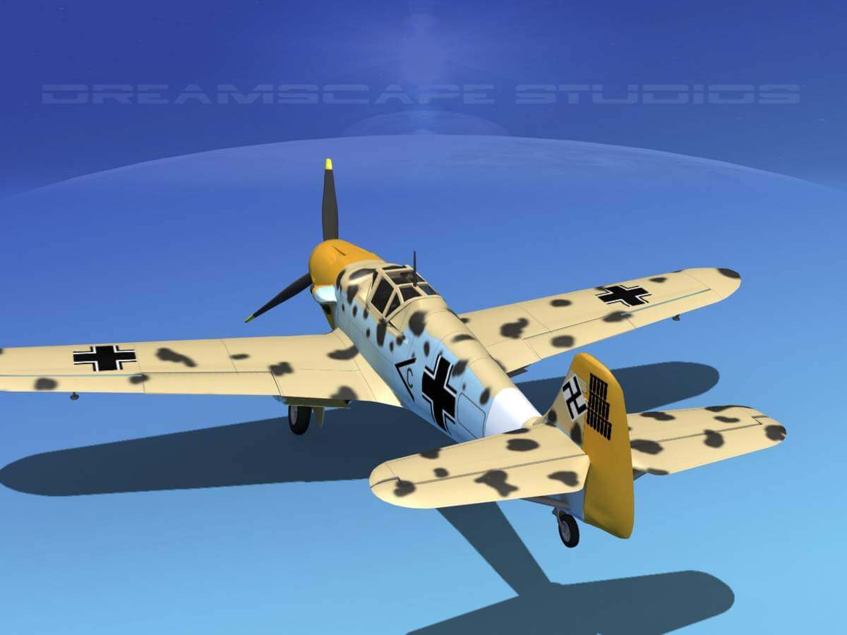 Messerschmidt Me-109 V10 3D Model by Dreamscape Studios