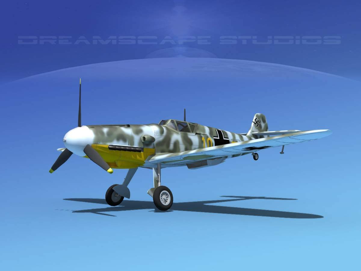 Messerschmidt Me-109 V11 3D Model by Dreamscape Studios