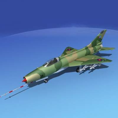 MIG-21 Fishbed V10 3D Model by Dreamscape Studios