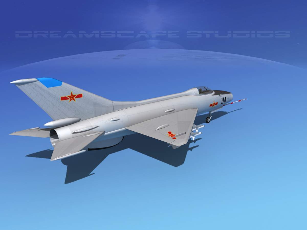 MIG-21 Fishbed V14 3D Model by Dreamscape Studios
