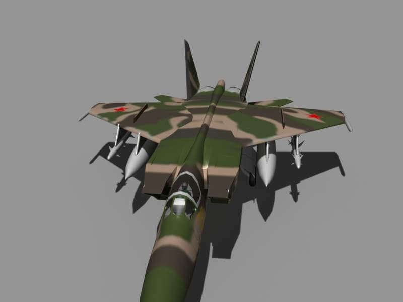 MIG-25 Foxbat V3 3D Model by Dreamscape Studios