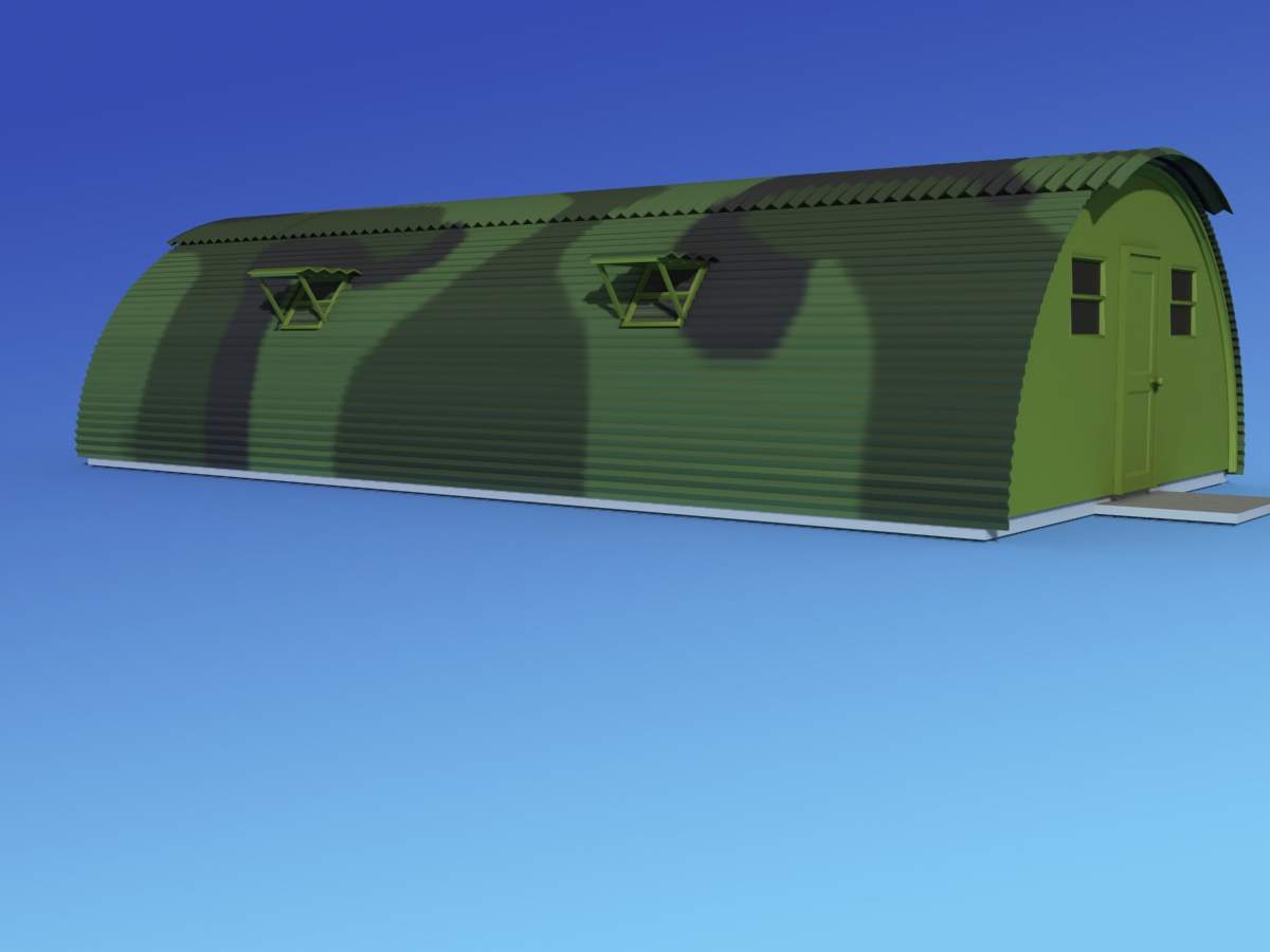 Military Quonset Hut - 3D Model by Dreamscape Studios