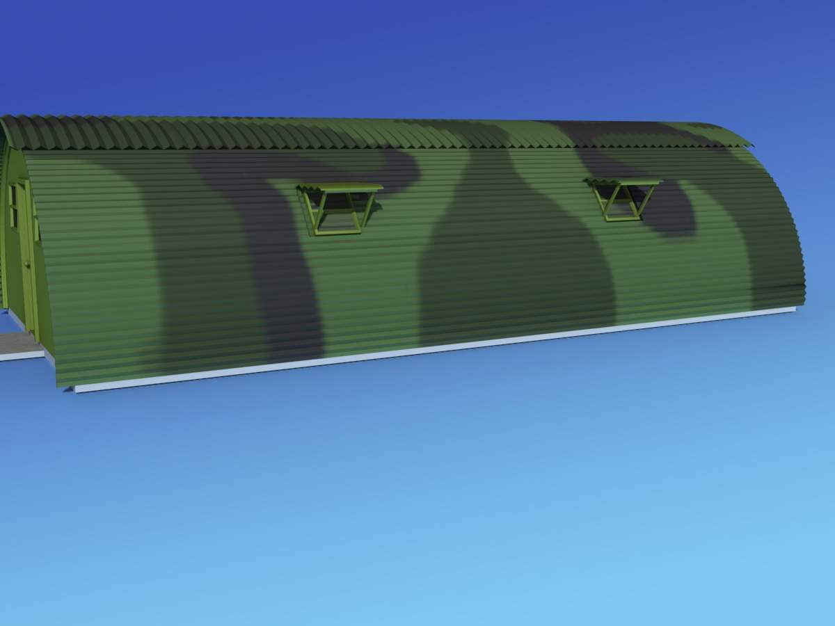 Military Quonset Hut - 3D Model by Dreamscape Studios