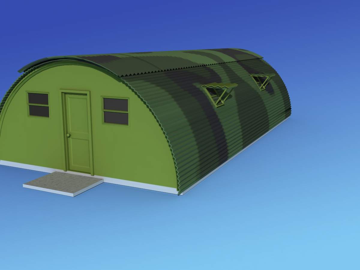 Military Quonset Hut - 3D Model by Dreamscape Studios