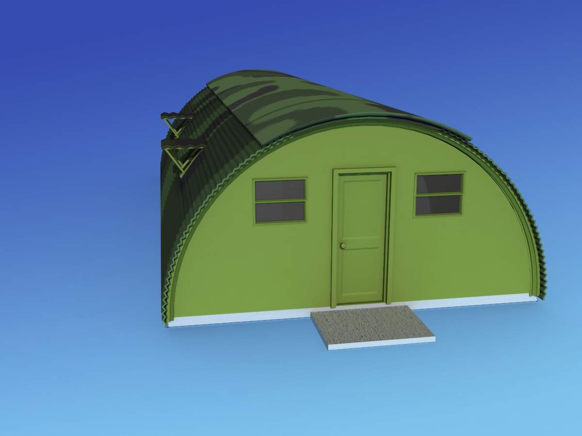 Military Quonset Hut - 3D Model by Dreamscape Studios