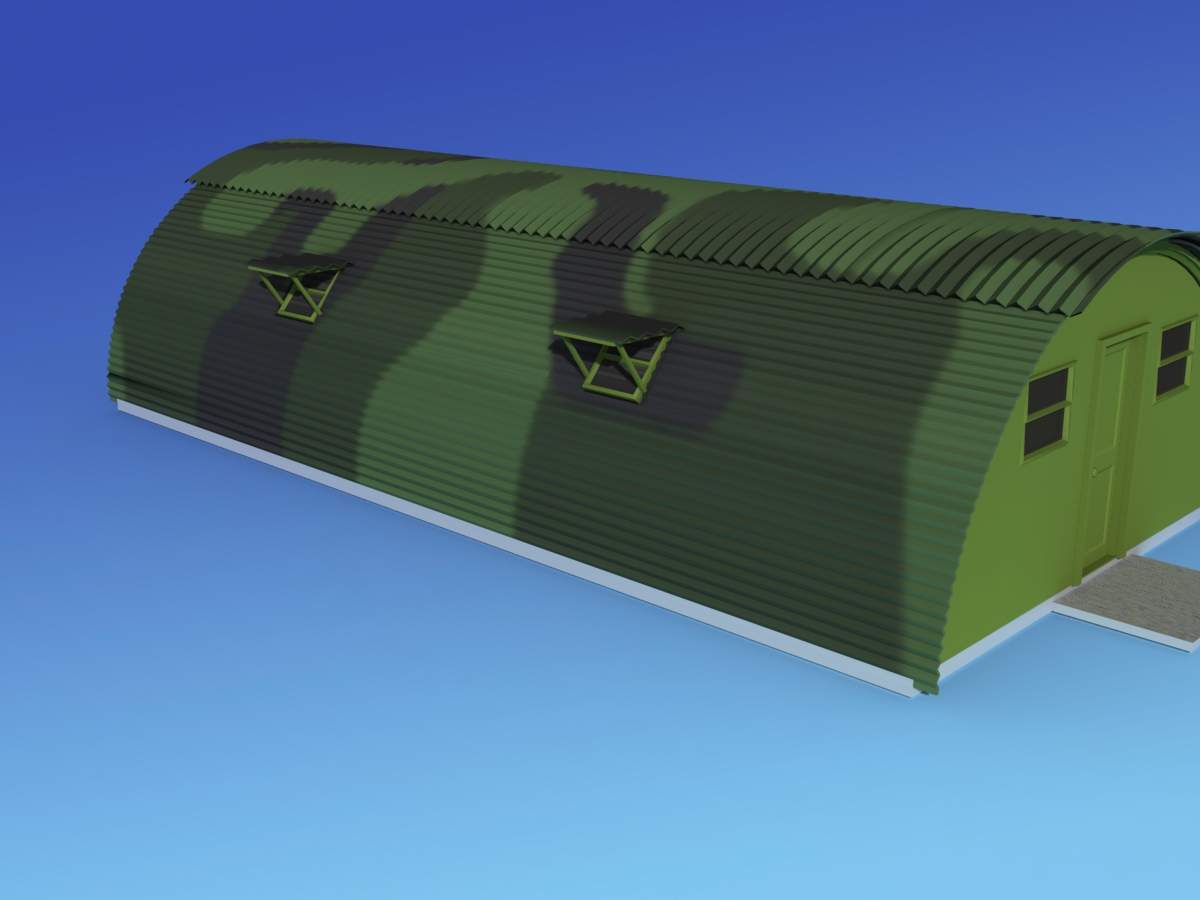 Military Quonset Hut - 3D Model by Dreamscape Studios