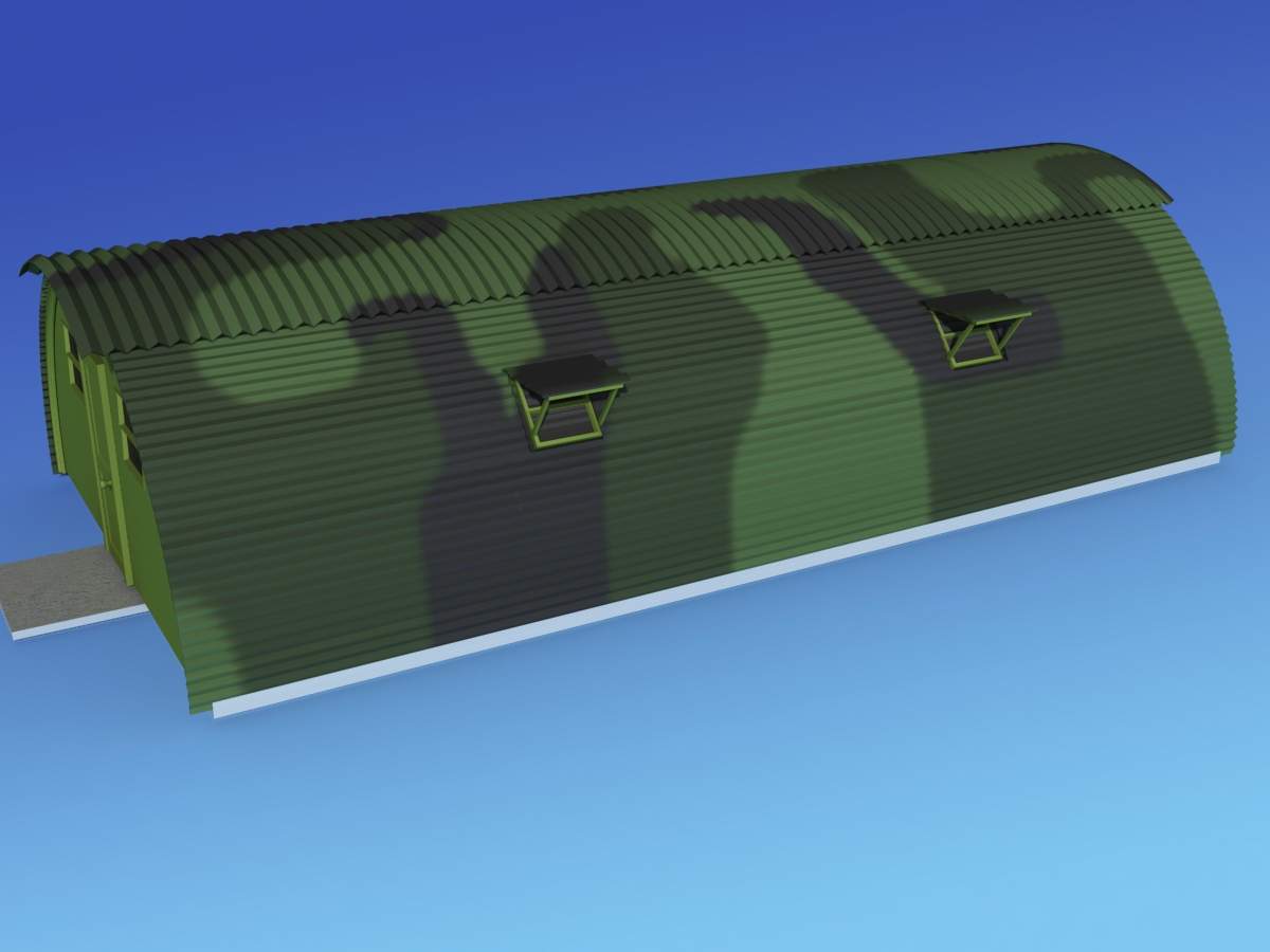 Military Quonset Hut - 3D Model by Dreamscape Studios