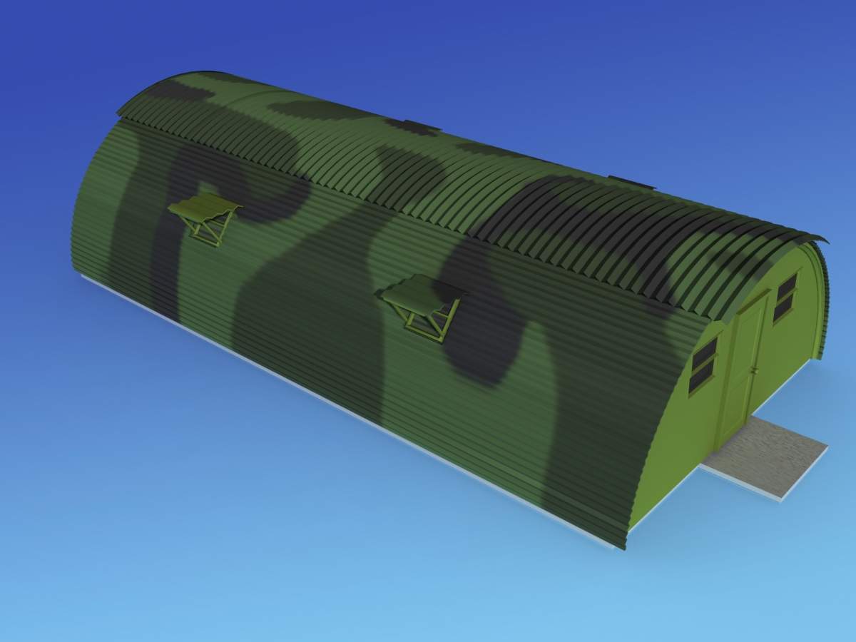 Military Quonset Hut - 3D Model by Dreamscape Studios