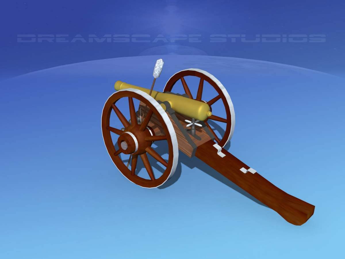 Model 1841 6lb Field Cannon by Dreamscape Studios