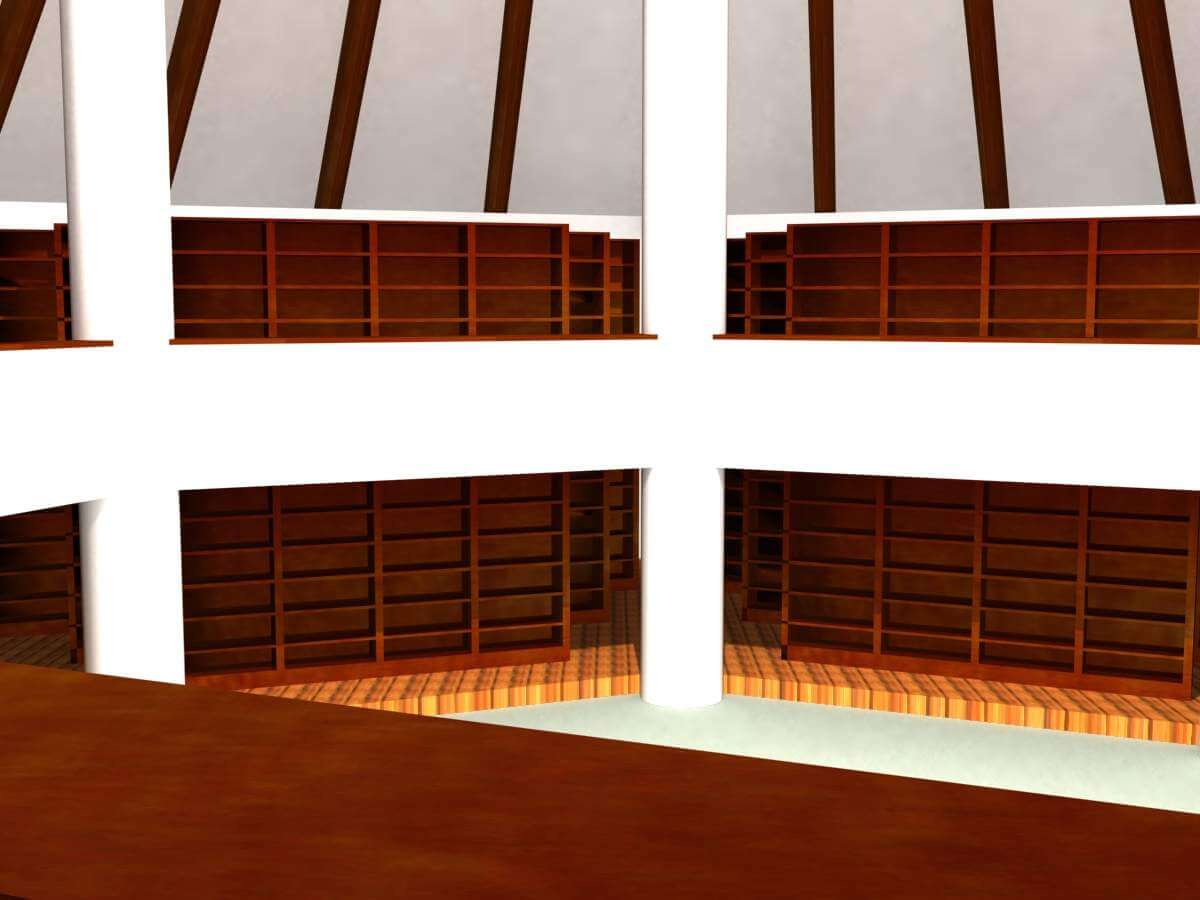 Modern Library - 3D Model by Dreamscape Studios