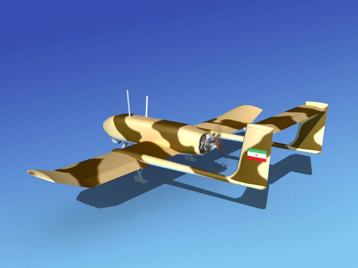 Mohajer 4 UAV V05 - 3D Model by Dreamscape Studios