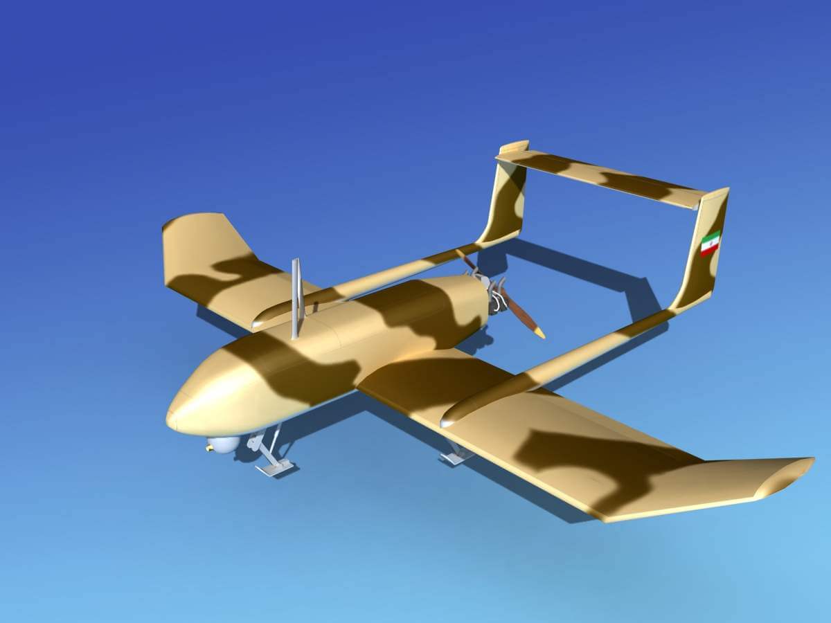 Mohajer 4 UAV V05 - 3D Model by Dreamscape Studios