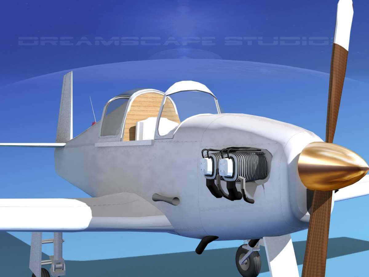 Mooney Mite M-18 V04 3D Model by Dreamscape Studios