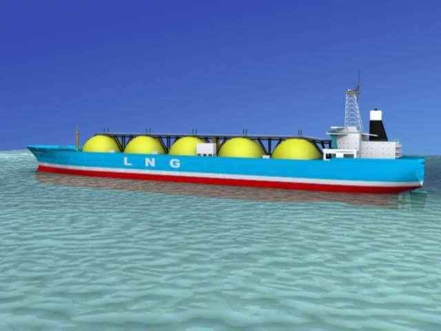 Natural Gas Ship - 3D Model by Dreamscape Studios