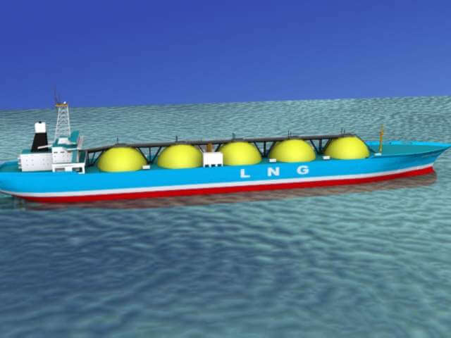 Natural Gas Ship - 3D Model by Dreamscape Studios