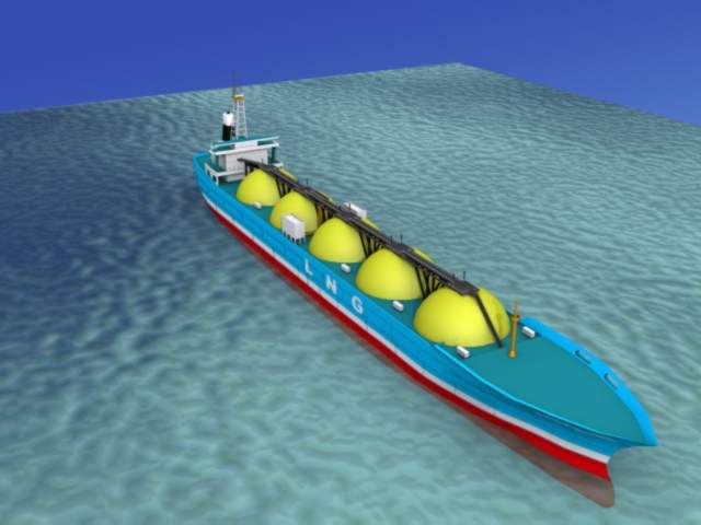 Natural Gas Ship - 3D Model by Dreamscape Studios