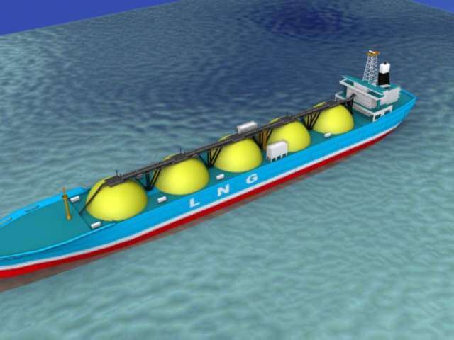 Natural Gas Ship - 3D Model by Dreamscape Studios