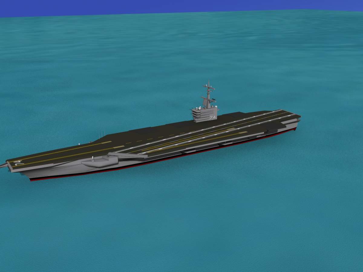 Nimitz Class CVN-74 John C Stennis 3D Model by Dreamscape Studios