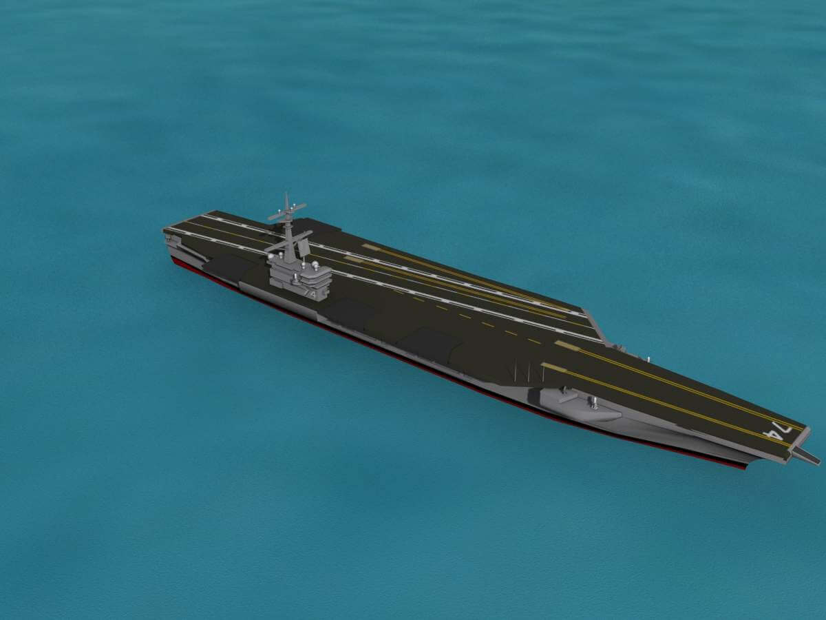 Nimitz Class CVN-74 John C Stennis 3D Model by Dreamscape Studios