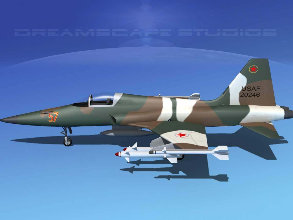 Northrop F-5E Tiger V05 USAF 3D Model by Dreamscape Studios