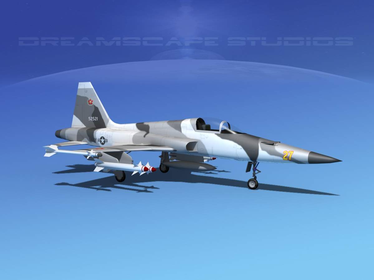 Northrop F-5E Tiger V12 Navy 3D Model by Dreamscape Studios