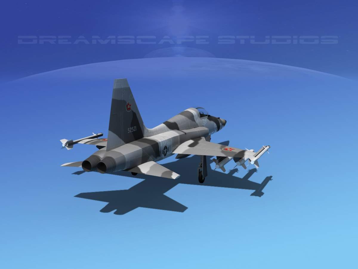 Northrop F-5E Tiger V12 Navy 3D Model by Dreamscape Studios