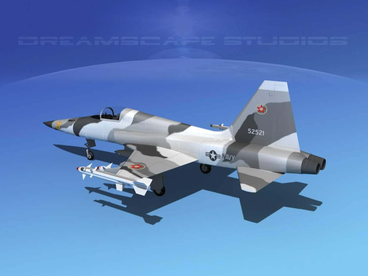 Northrop F-5E Tiger V12 Navy 3D Model by Dreamscape Studios