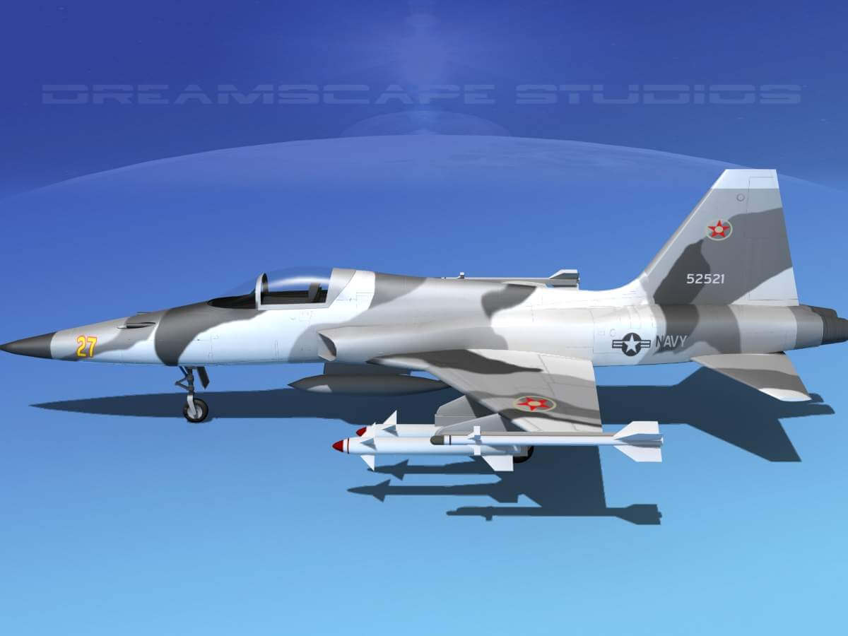 Northrop F-5E Tiger V12 Navy 3D Model by Dreamscape Studios