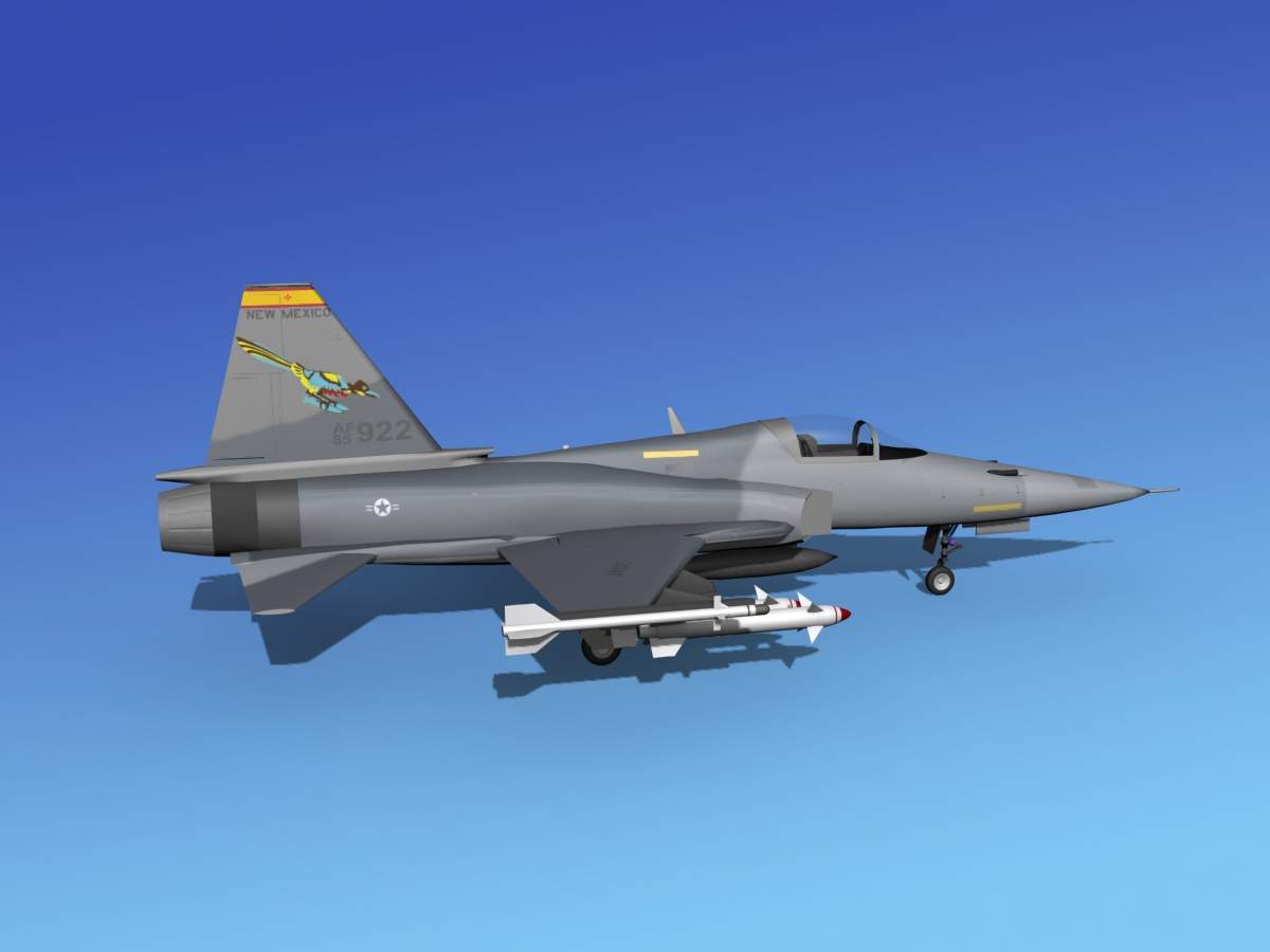 Northrup F-20 Tigershark V03 3D Model by Dreamscape Studios