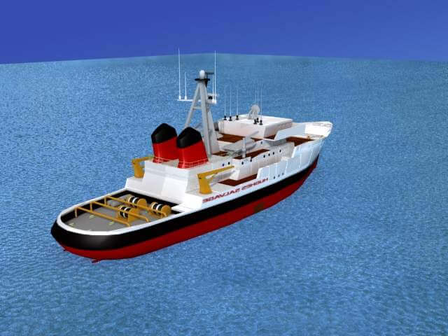 Ocean Going Tug Boat - 3D Model by Dreamscape Studios