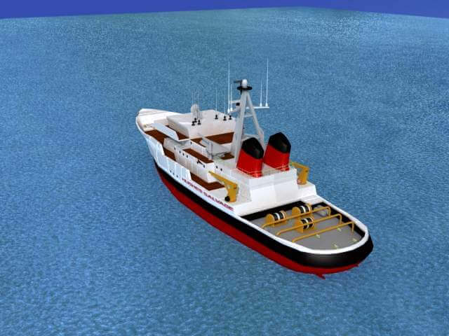 Ocean Going Tug Boat - 3D Model by Dreamscape Studios