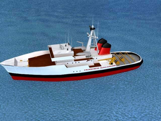 Ocean Going Tug Boat - 3D Model by Dreamscape Studios