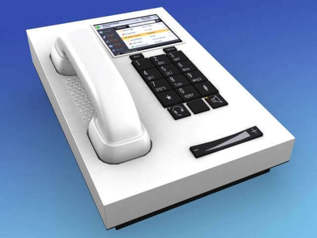 Office Phone (White) - 3D Model by Dreamscape Studios