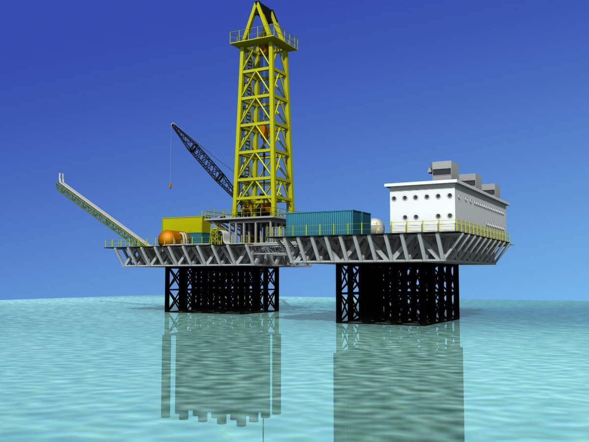 Offshore Oil Rig - 3D Model by Dreamscape Studios