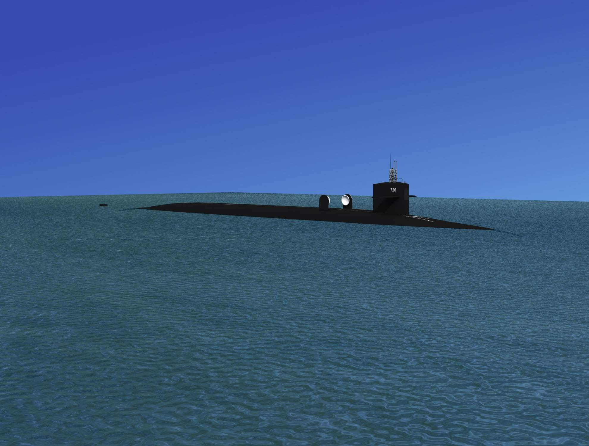 Ohio Class Guided Missile Submarine SSGN - 3D Model by Dreamscape Studios