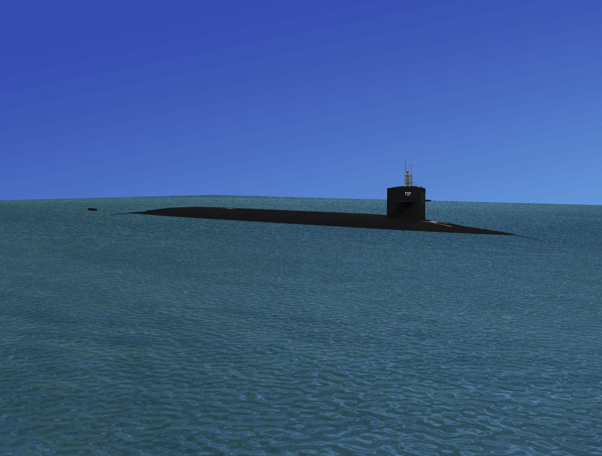 Ohio Class USS Kentucky SSBN-737 3D Model by Dreamscape Studios