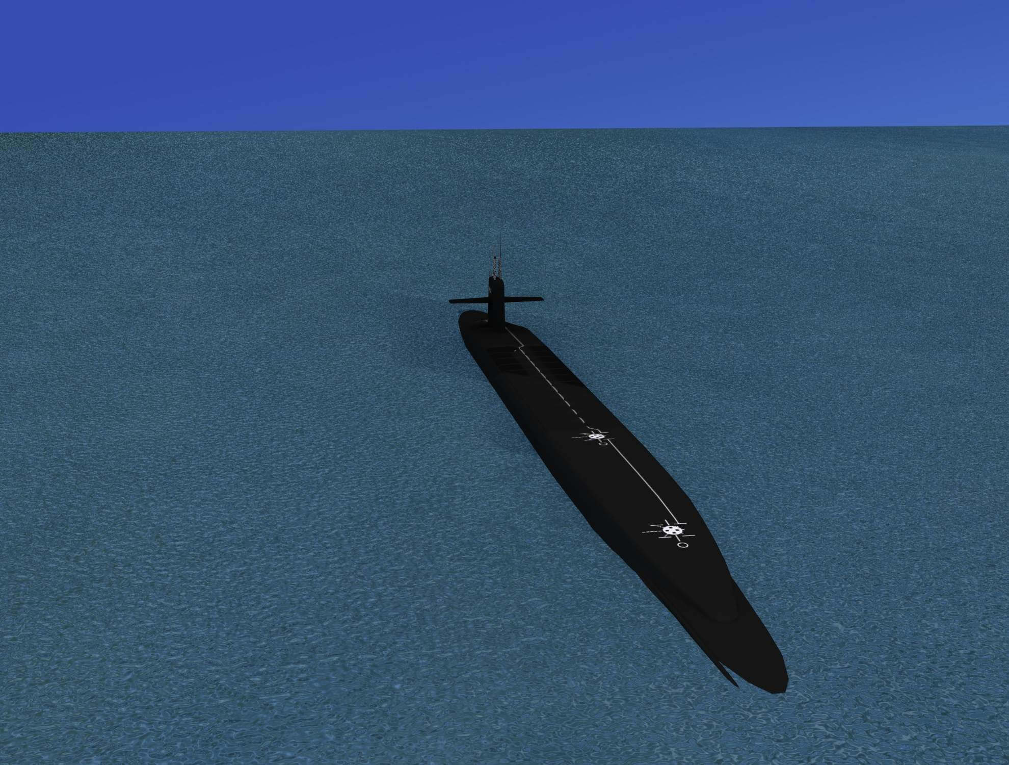 Ohio Class USS Tennessee SSBN-734 3D Model by Dreamscape Studios