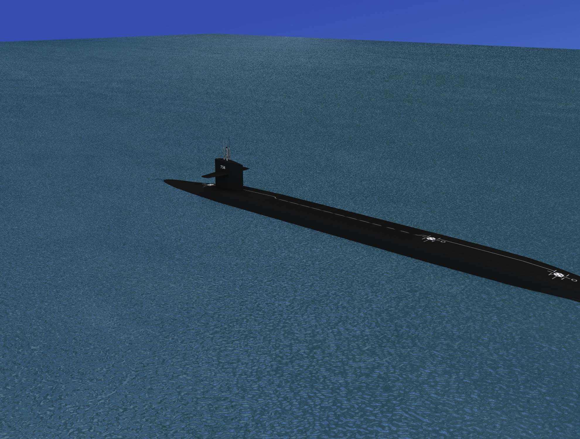 Ohio Class USS Tennessee SSBN-734 3D Model by Dreamscape Studios