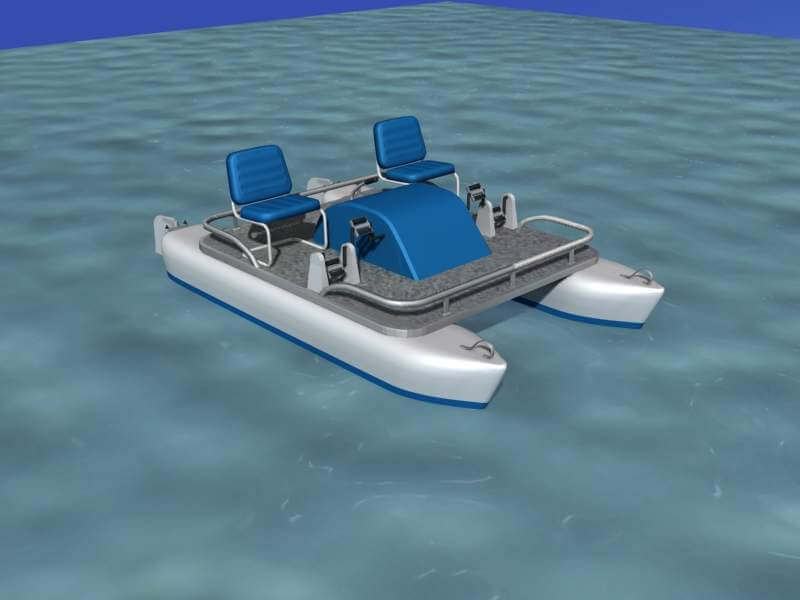 Paddle Boat - 3D Model by Dreamscape Studios