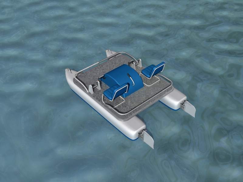 Paddle Boat - 3D Model by Dreamscape Studios