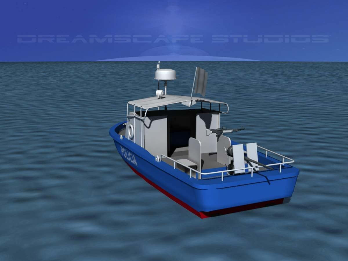 Patrol Boat V10 - 3D Model by Dreamscape Studios