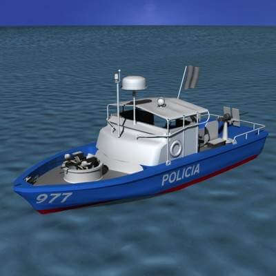 Patrol Boat V10 - 3D Model by Dreamscape Studios