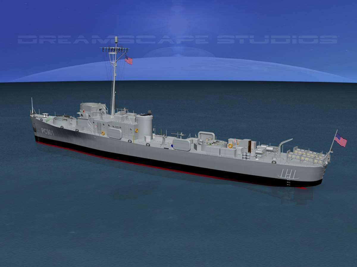 PCS Class Subchaser 901 - 3D Model by Dreamscape Studios