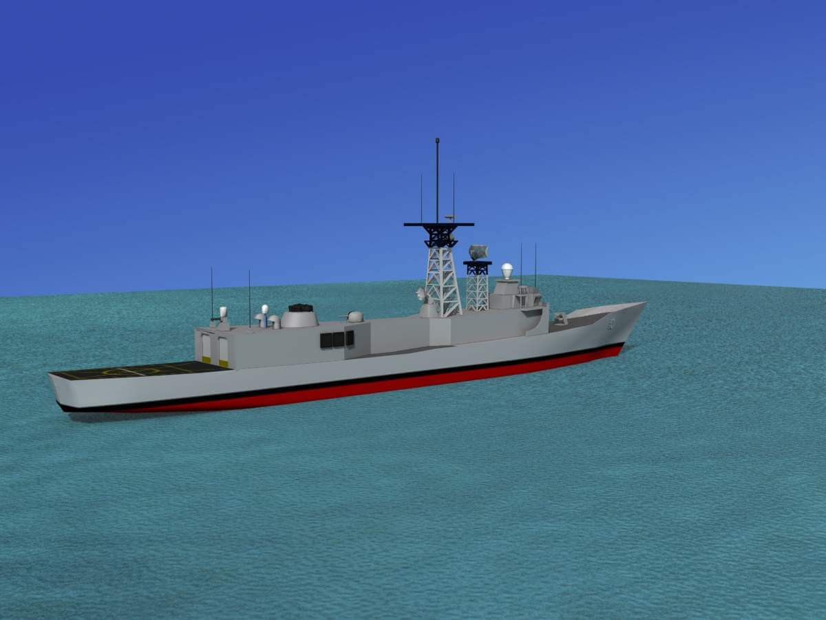 Perry Class FFG10 USS Duncan - 3D Model by Dreamscape Studios