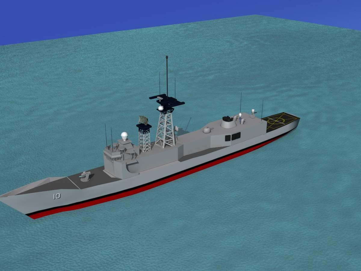 Perry Class FFG10 USS Duncan - 3D Model by Dreamscape Studios